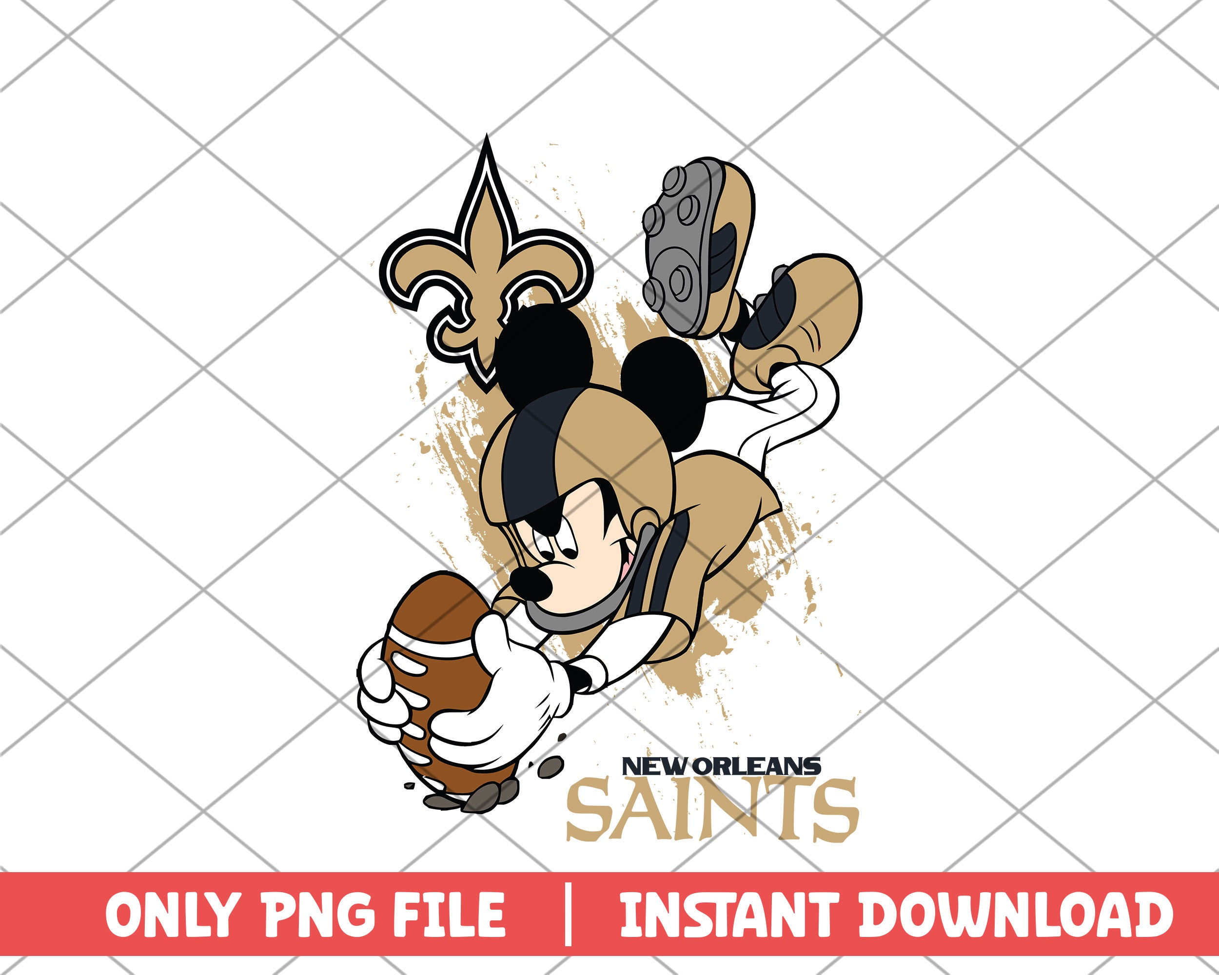 New orleans saints mickey touch down png, new orleans saints png – svg files for cricut
