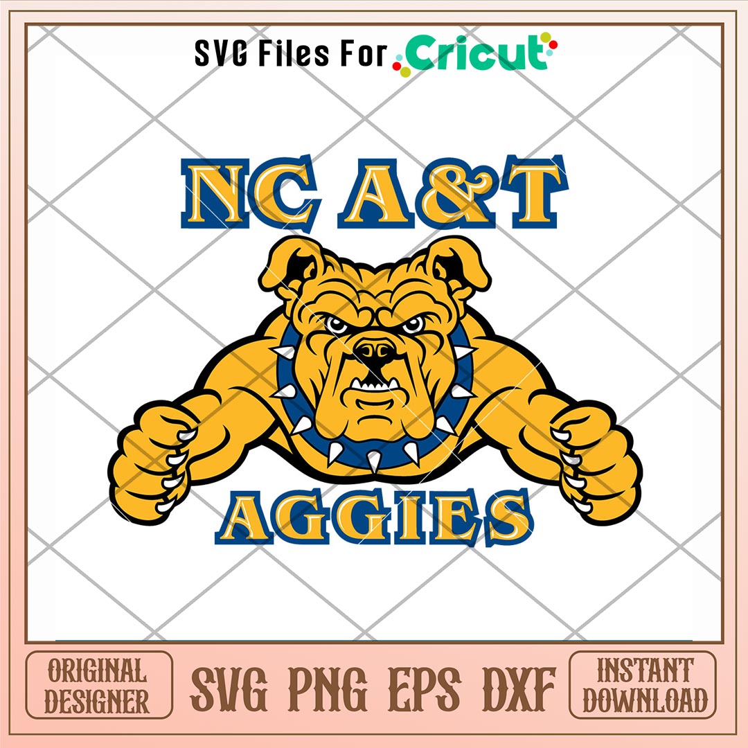 North Carolina A&T Aggies Logo Svg, North Carolina A&T Aggies Svg, NCA ...
