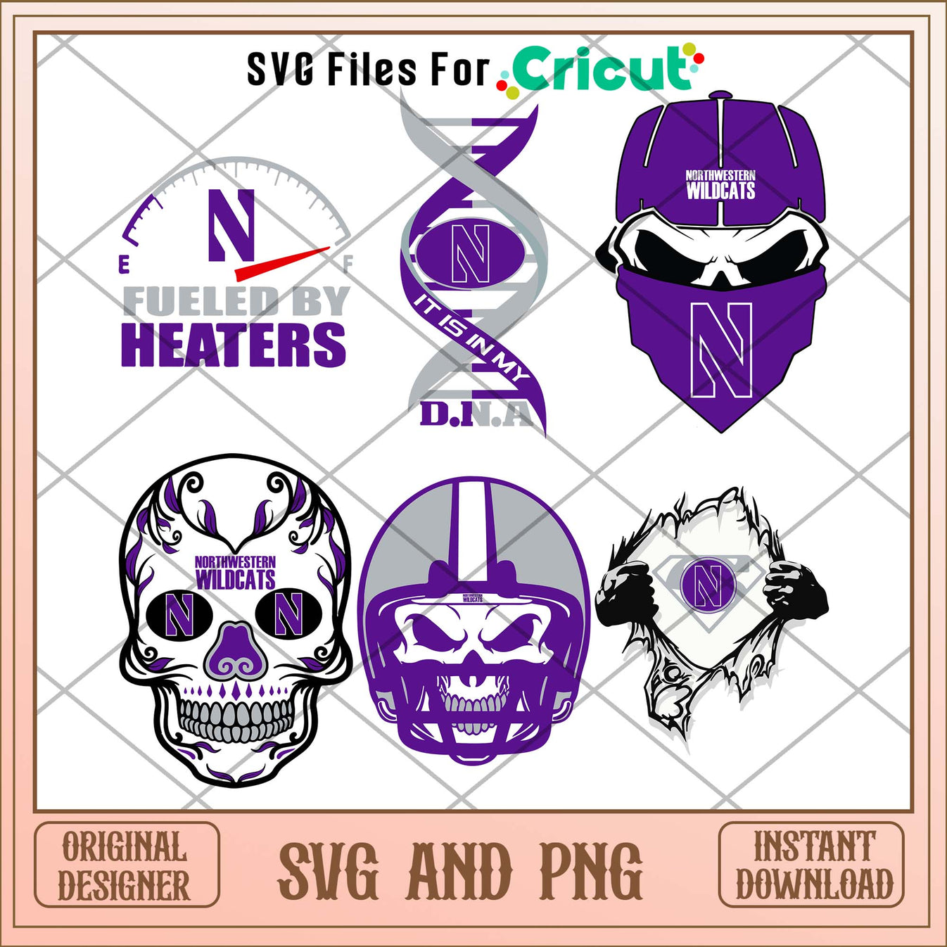 Northwestern wildcats skull svg, Northwestern wildcats svg bundle, NCA ...