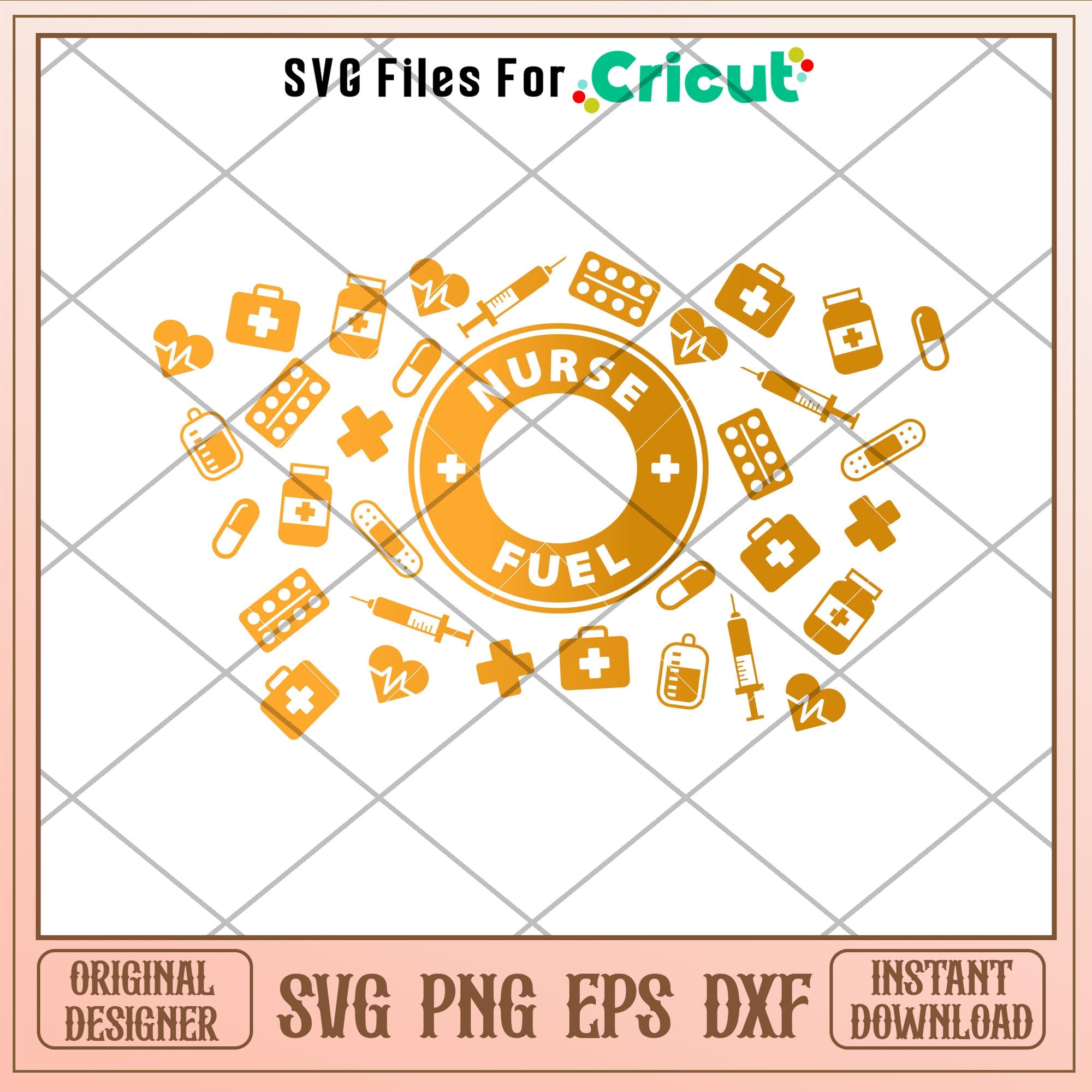 Nurse Fuel Full Wrap, Nurse Fuel Full Wrap Svg – svg files for cricut