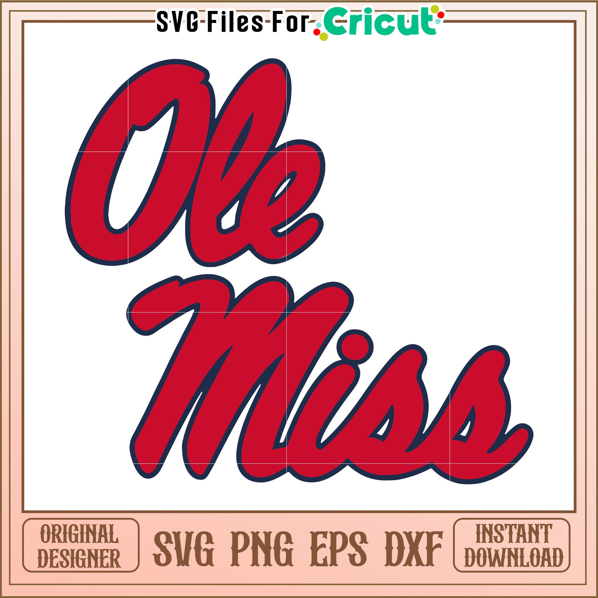 Ole Miss SVG Cut File for Crafting Projects, Perfect for Cricut Users ...