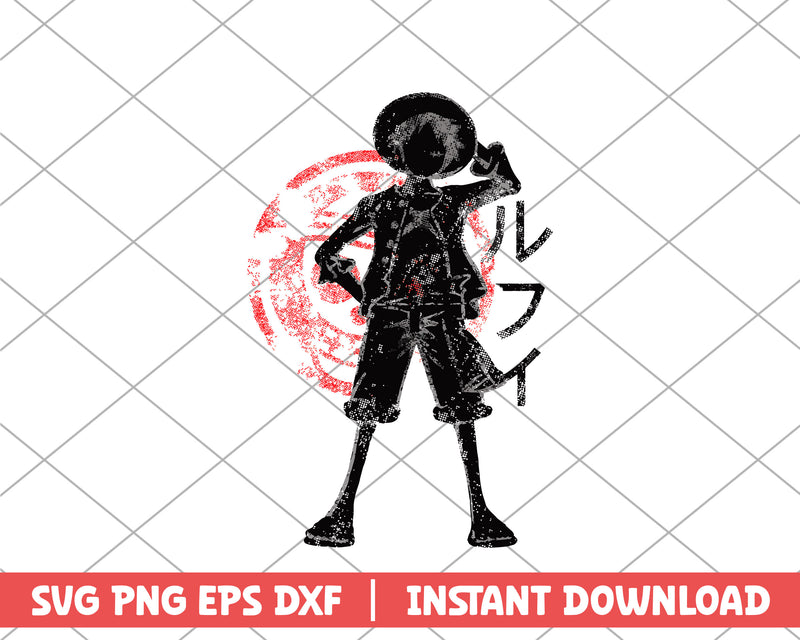 One piece luffy pirate king anime svg – svg files for cricut