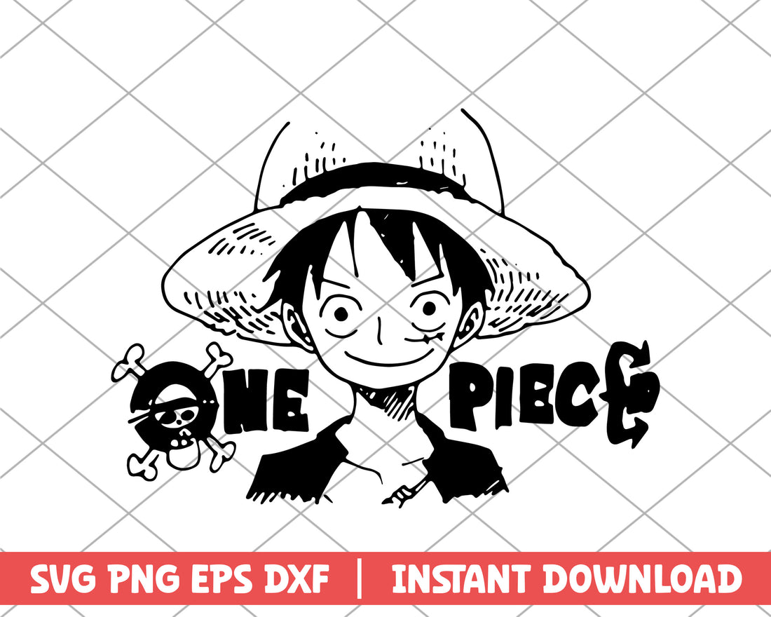 One piece luffy straw hat anime svg – svg files for cricut