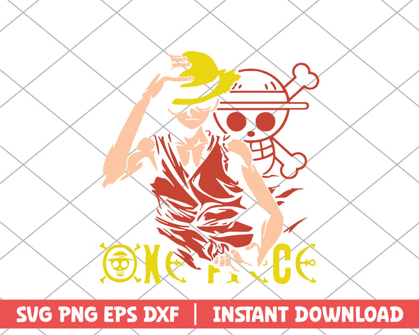 One piece monkey D.luffy straw hat anime svg – svg files for cricut
