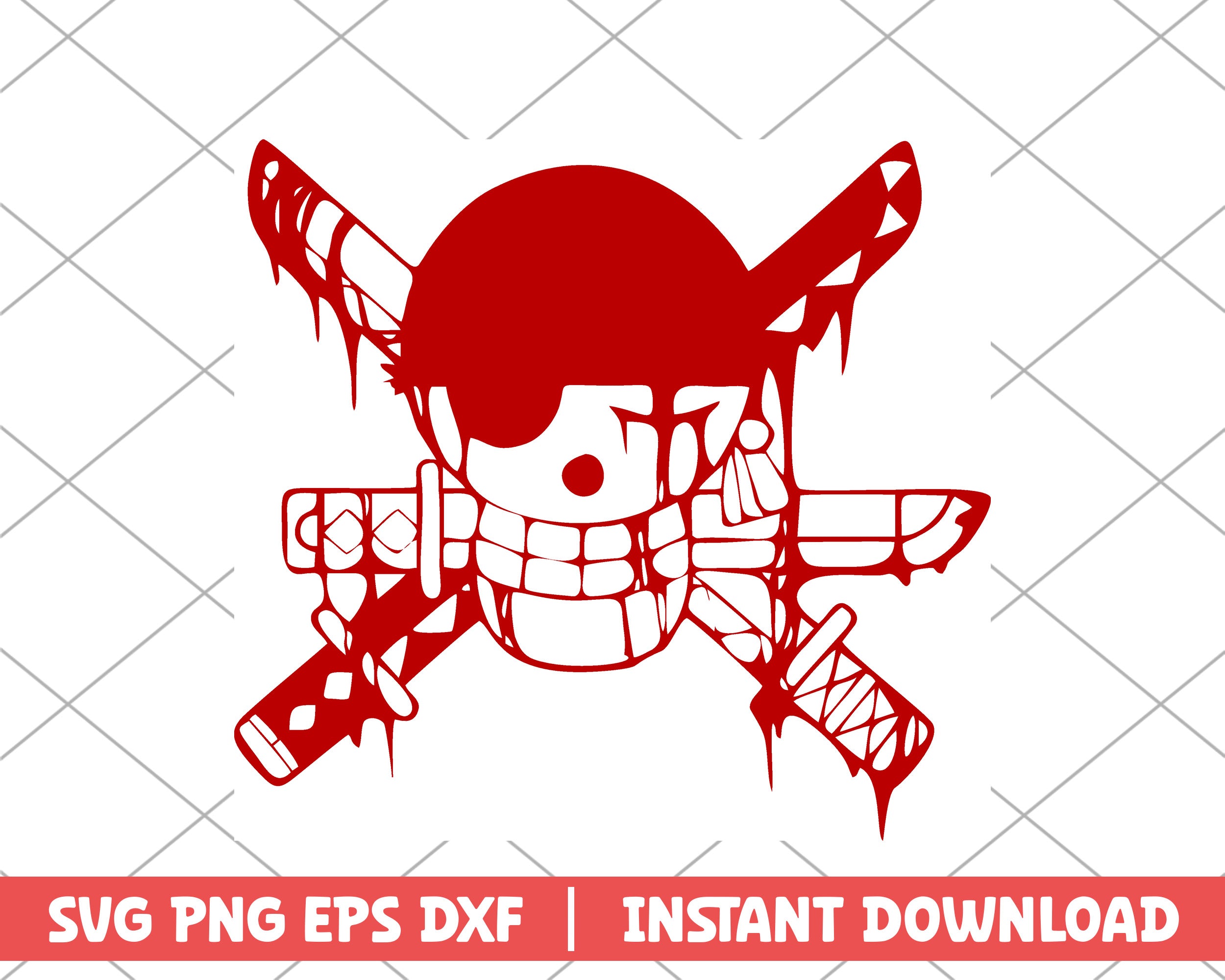 One piece zoro jolly roger anime svg – svg files for cricut