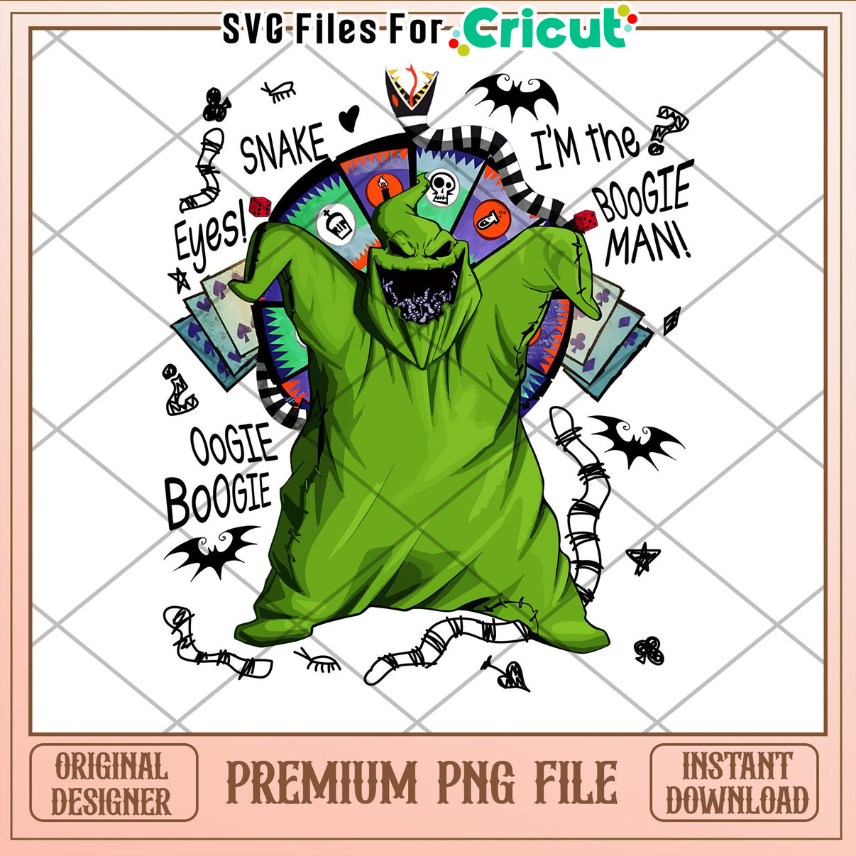 Oogie Boogie PNG Premium Halloween Design – svg files for cricut