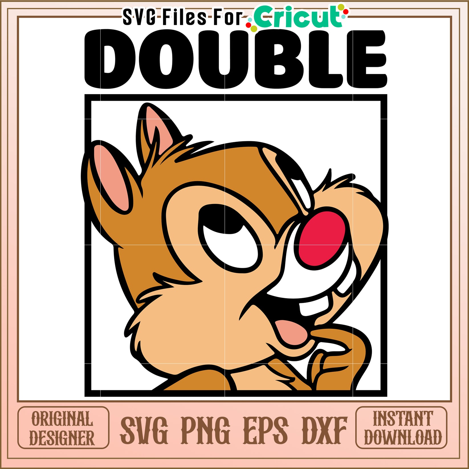Option 1 (Focus on character) Cute Chipmunk SVG PNG EPS DXF – svg files ...