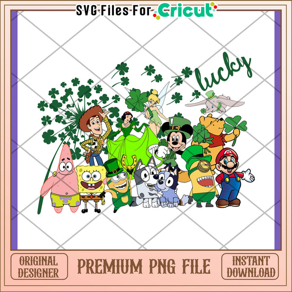 Option 1 (Focus on characters) Cartoon St Patricks Day PNG – svg files ...