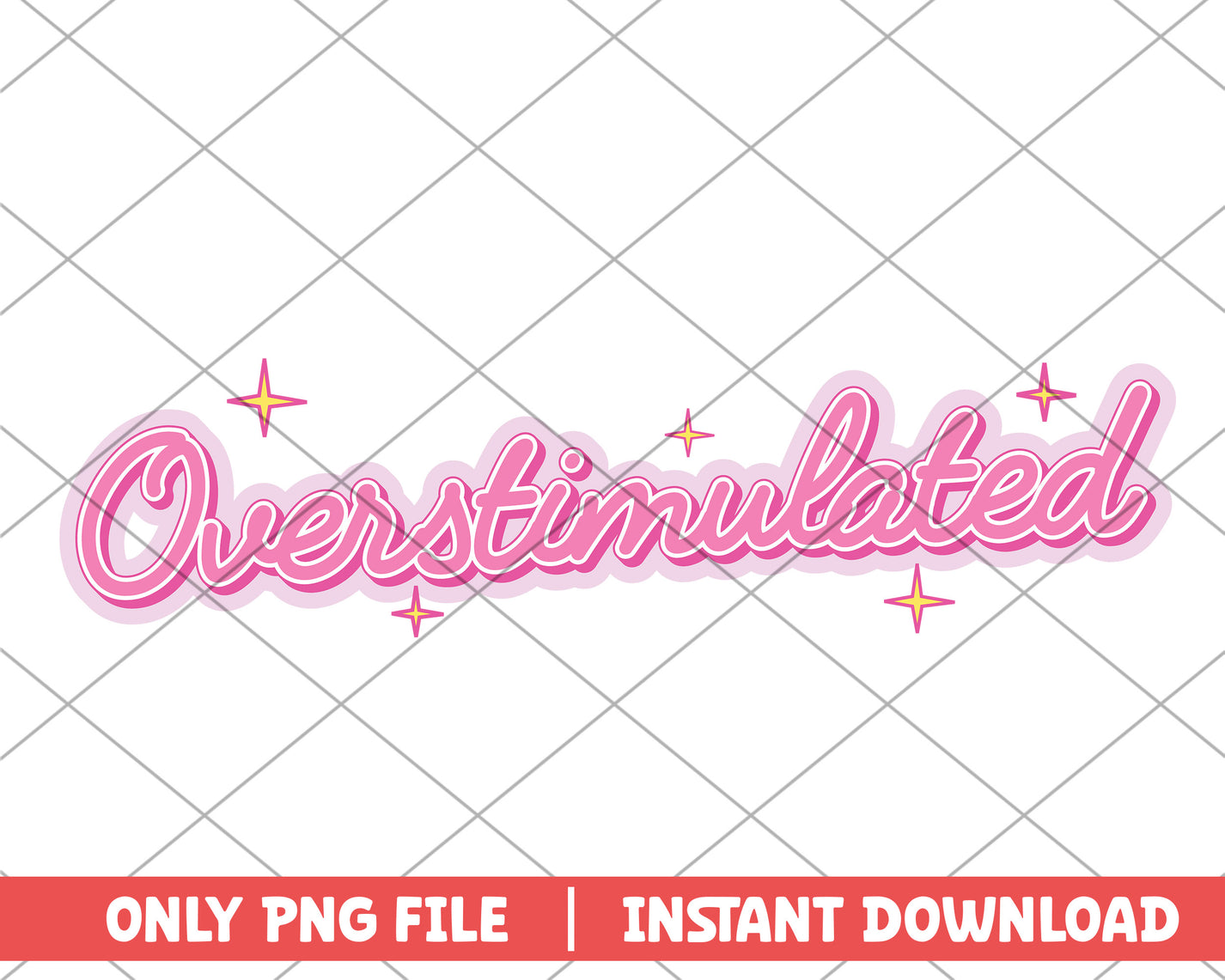 Overstimulated trending png – svg files for cricut