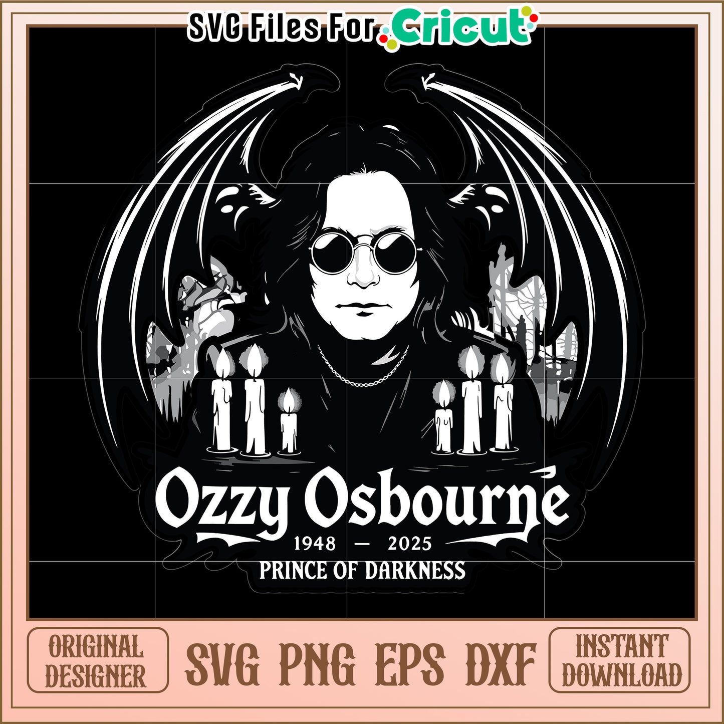 Ozzy osbourne prince of darkness svg, halloween cartoons svg, hallowee ...