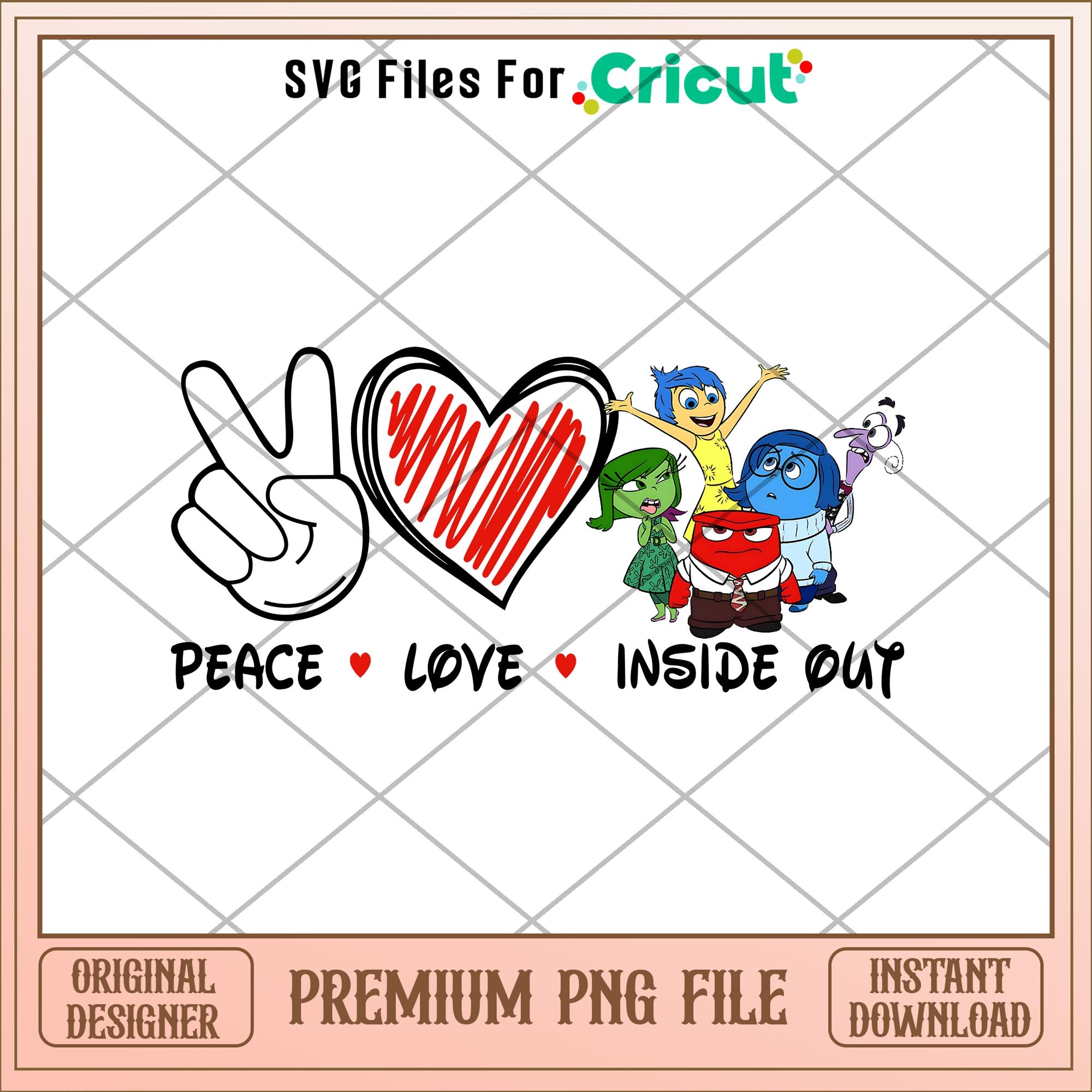 Inside out peace love emotions png – svg files for cricut