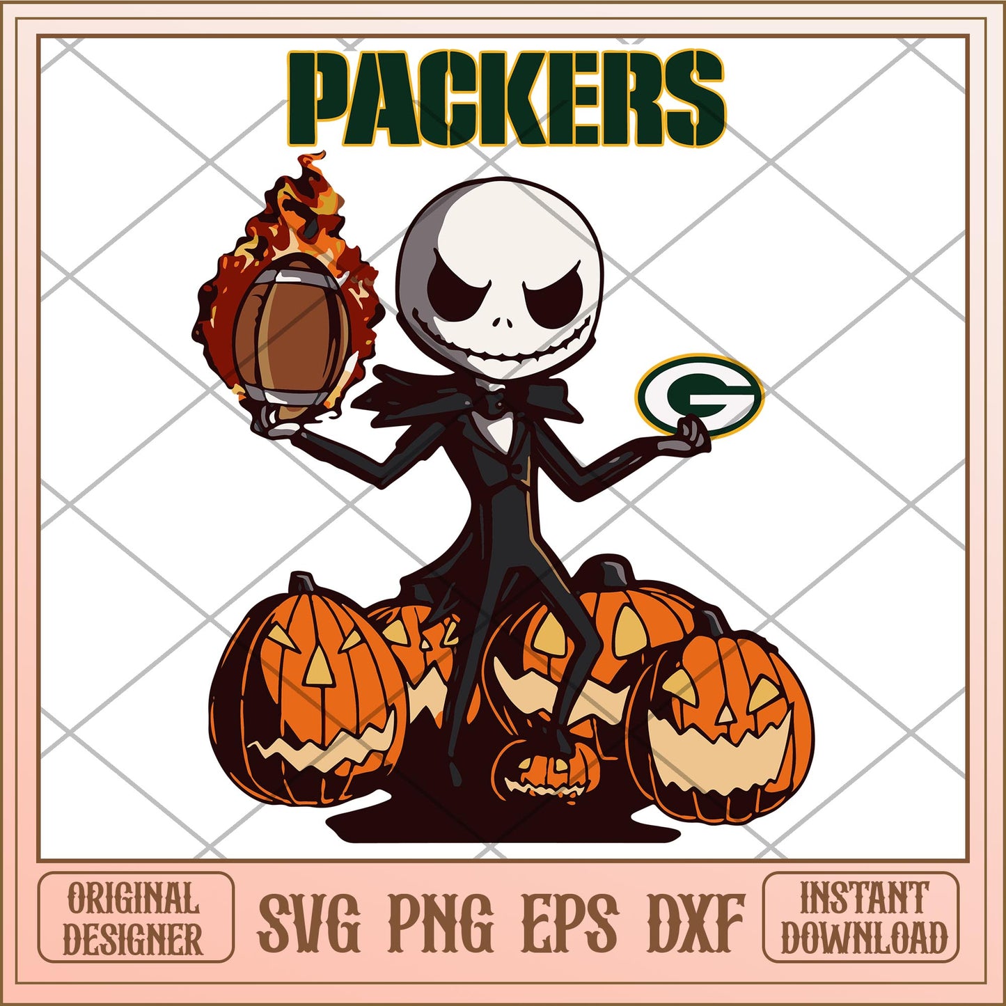 Packers Jack bundle svg, The Nightmare Before Christmas Svg, digital d ...