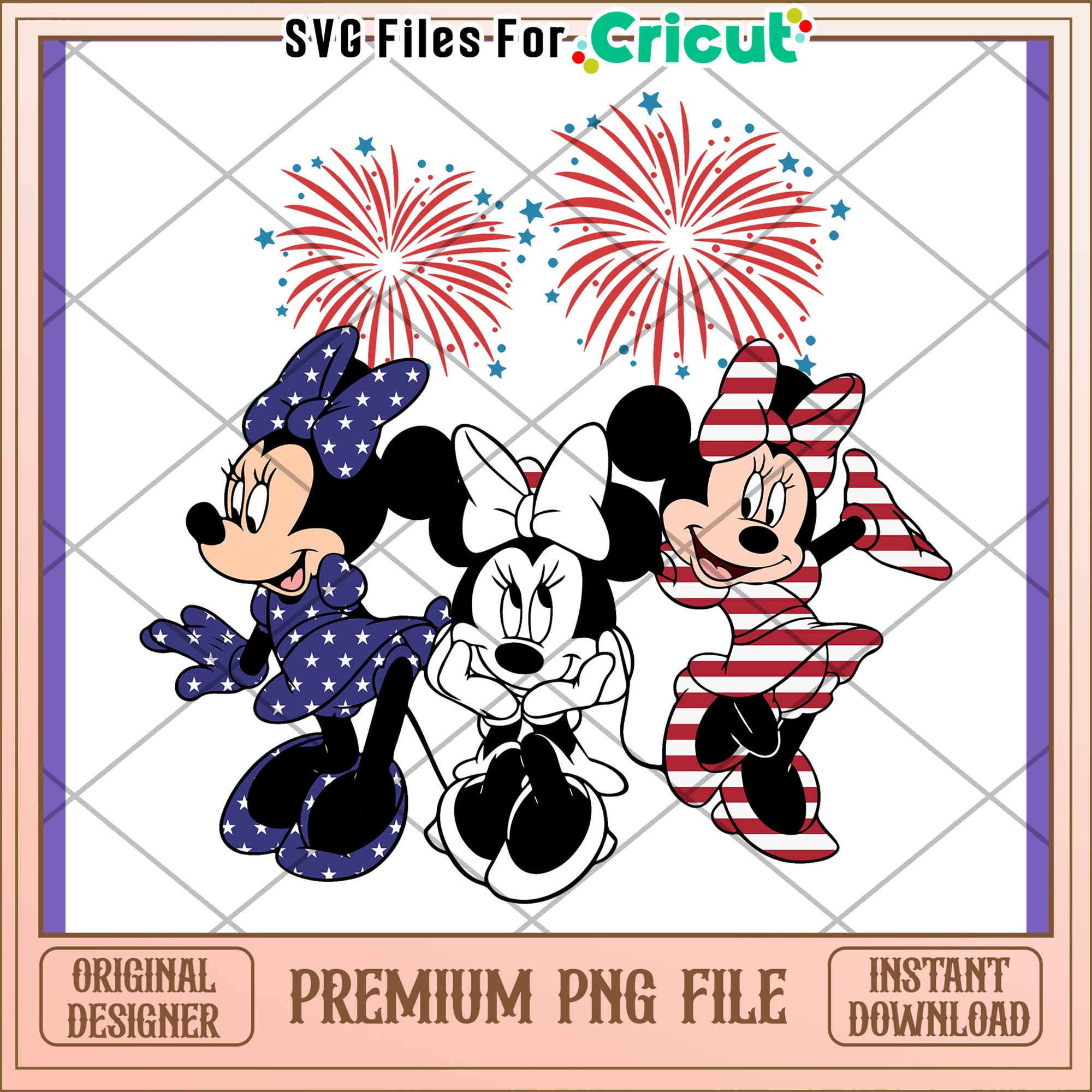 Patriotic Minnie Mouse PNG Download – svg files for cricut