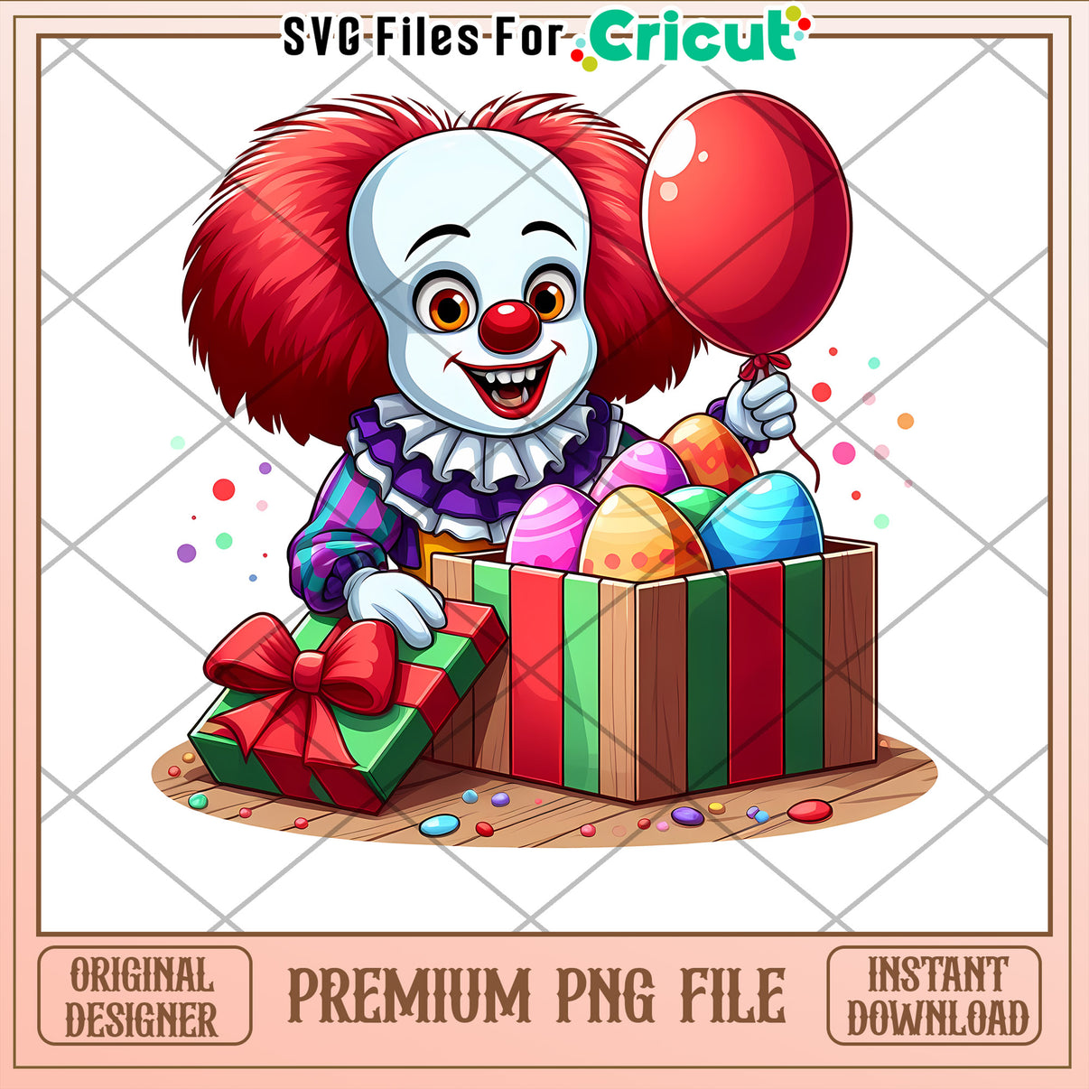 Pennywise Easter PNG Cricut File – svg files for cricut