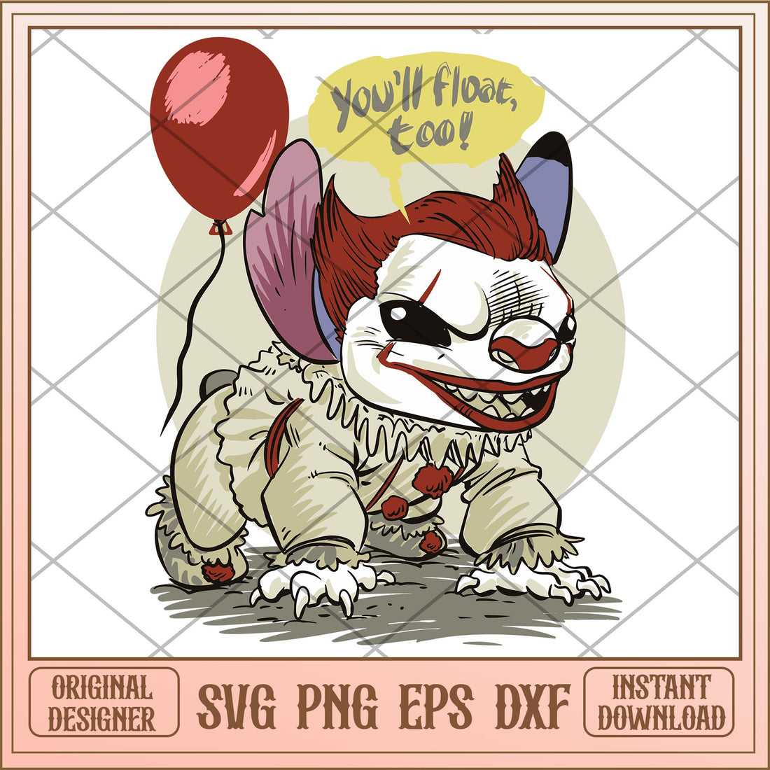 Pennywise Stitch svg, Disney characters svg, digital download – svg ...