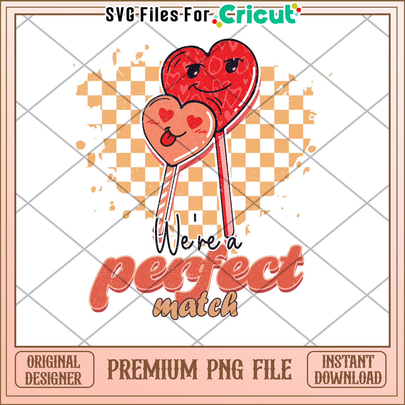 Perfect Match Heart Lollipop PNG – svg files for cricut