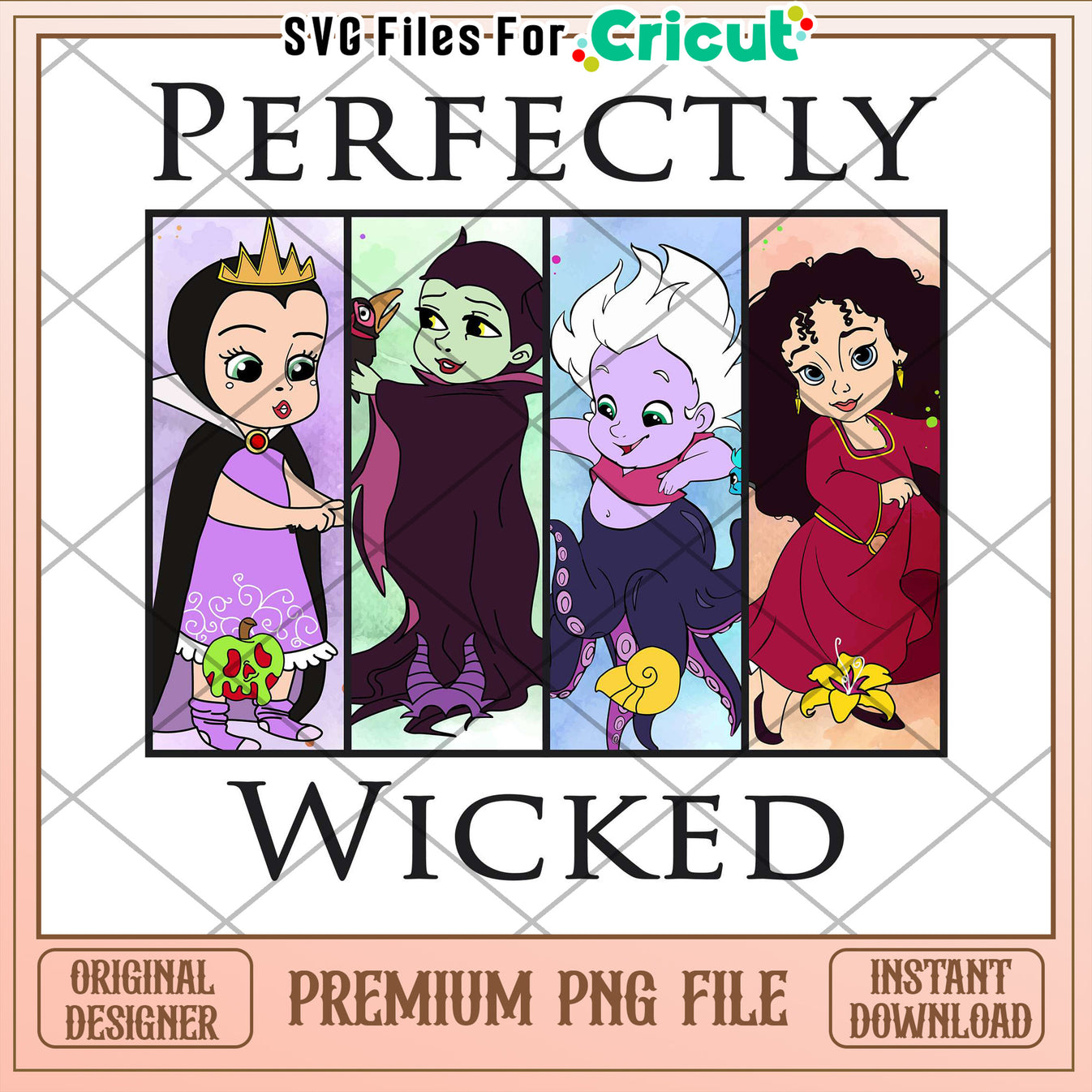 Perfectly Wicked Disney Villains PNG – svg files for cricut