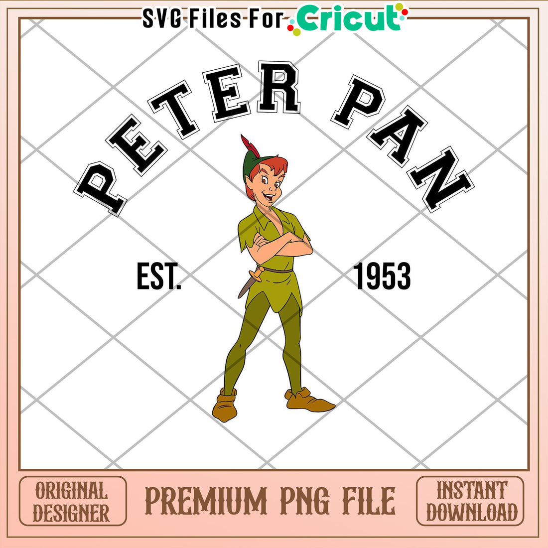 Peter Pan PNG Cricut Design 1953 – svg files for cricut