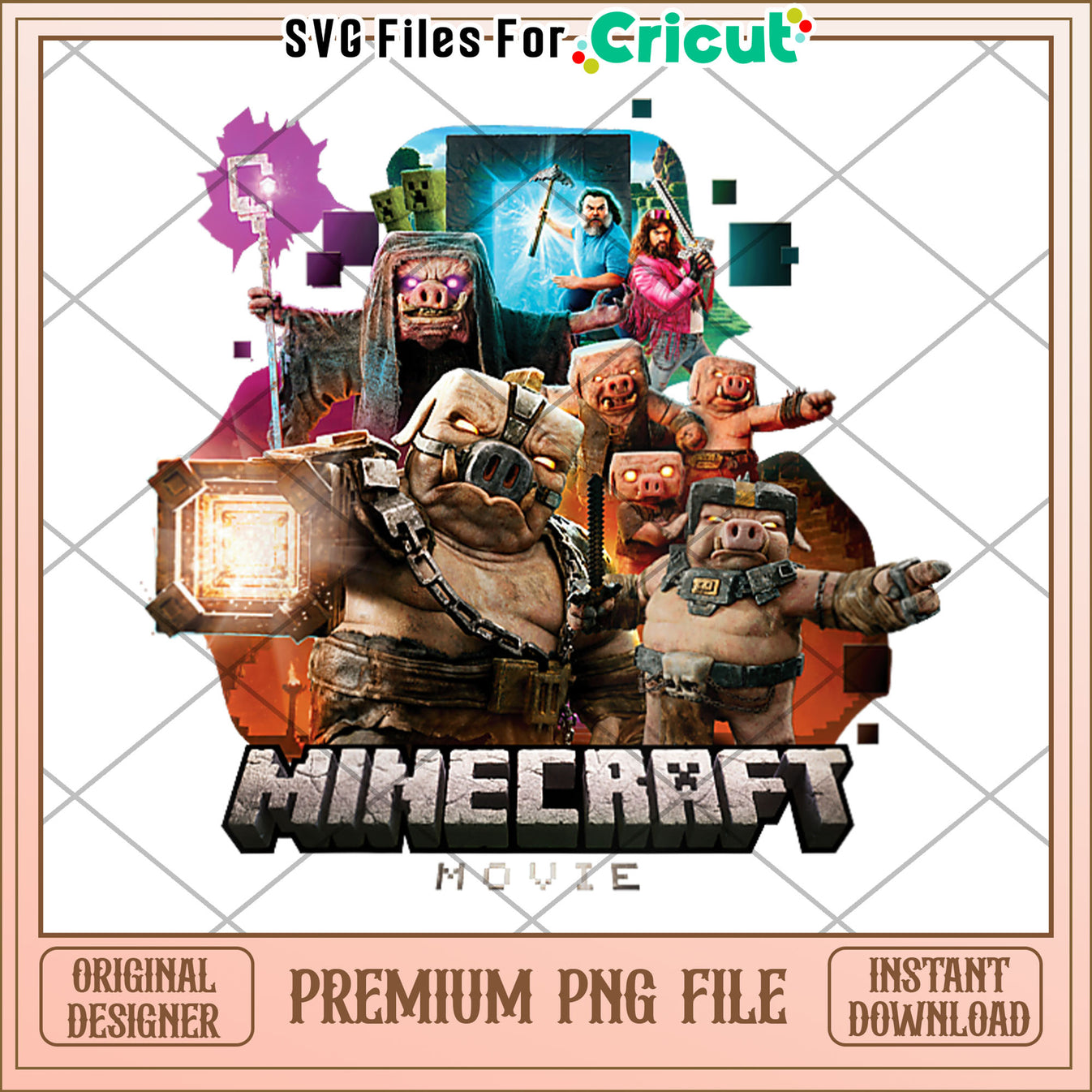 Piglins team minecraft movie png, a minecraft movie png, piglin minecr ...