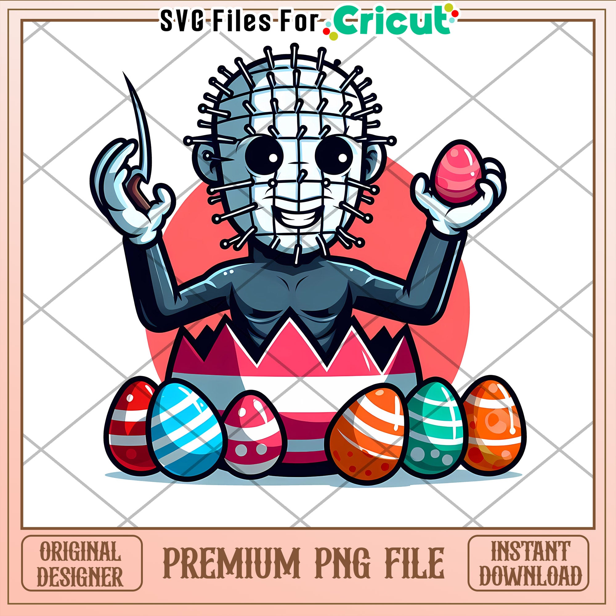 Pinhead Easter PNG Instant Download – svg files for cricut
