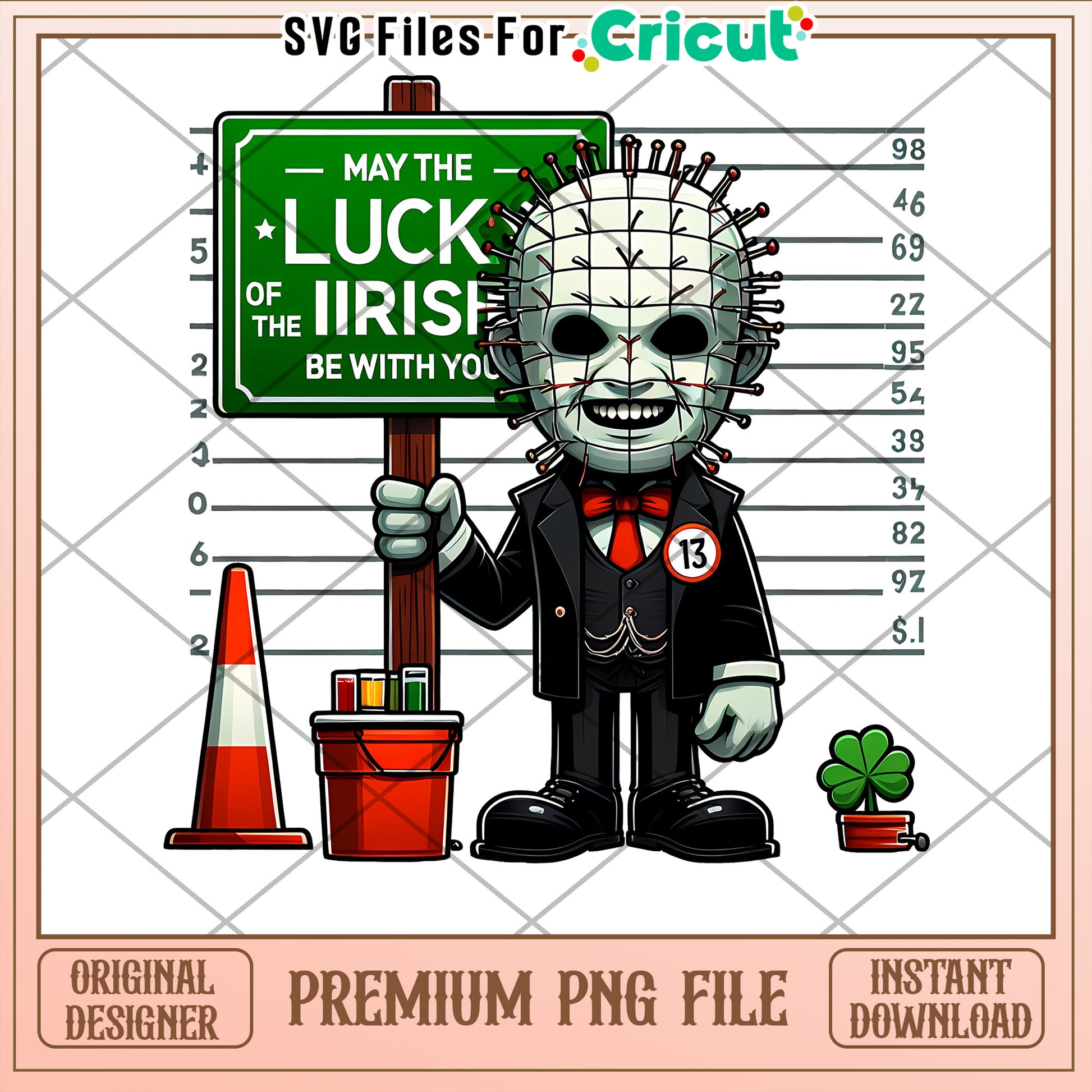 Pinhead St Patricks Day PNG Instant Download – svg files for cricut