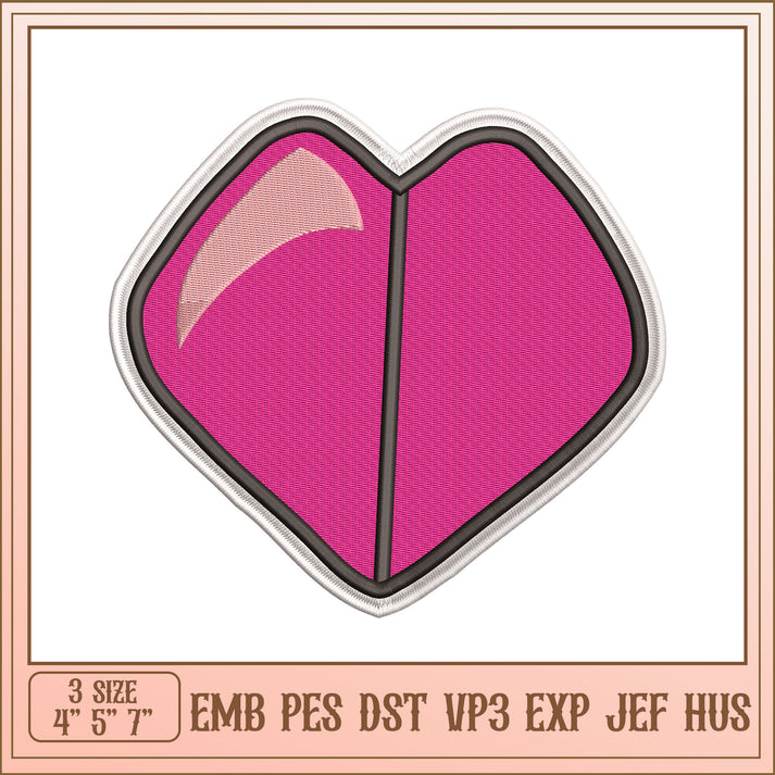 Pink Heart Embroidery Design – svg files for cricut