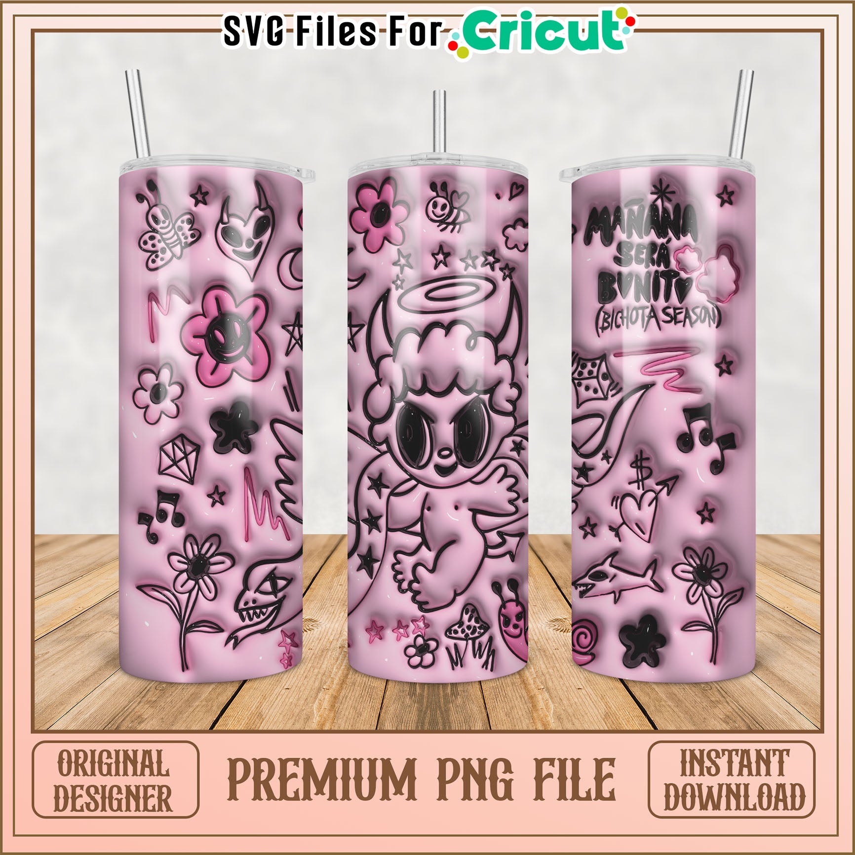Pink Tumbler PNG Design Download – svg files for cricut