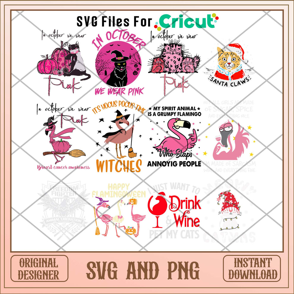 Pink Animals spirit svg bundle, Animal svg bundle - Svgfileforcricut ...