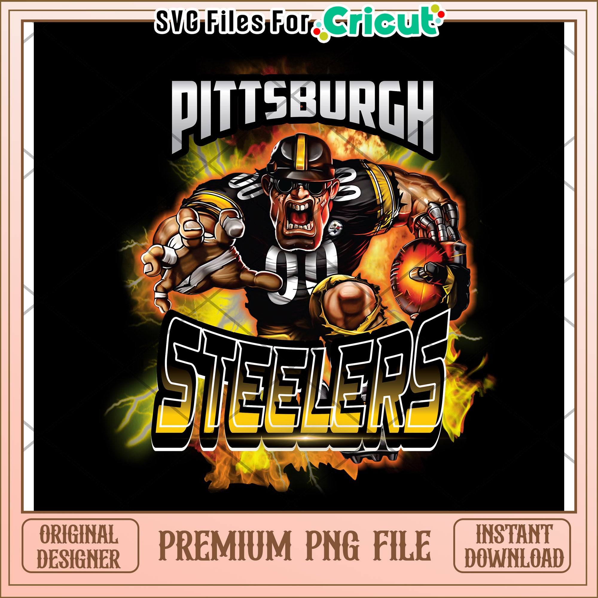 Pittsburgh Steelers Digital Art File for Cricut, Perfect for Crafts ...