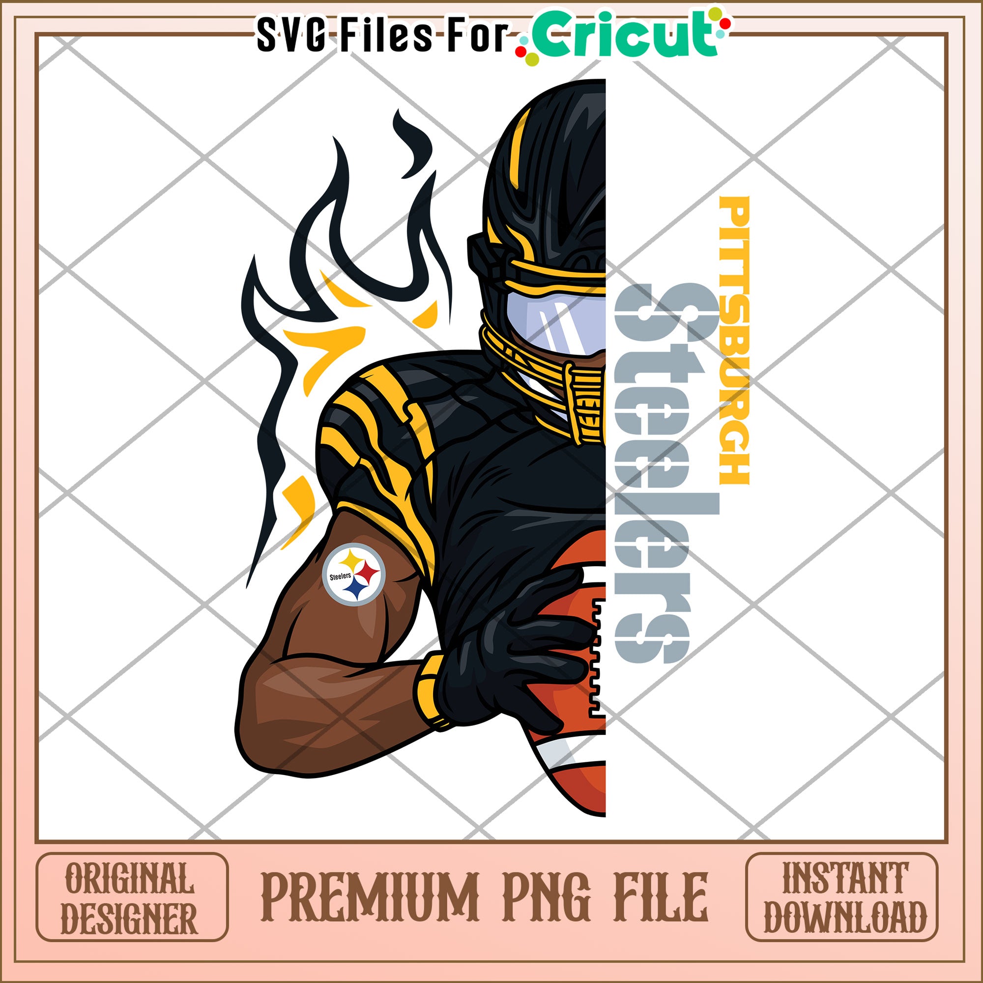 Pittsburgh Steelers Football Player PNG File, Perfect for Crafts – svg ...
