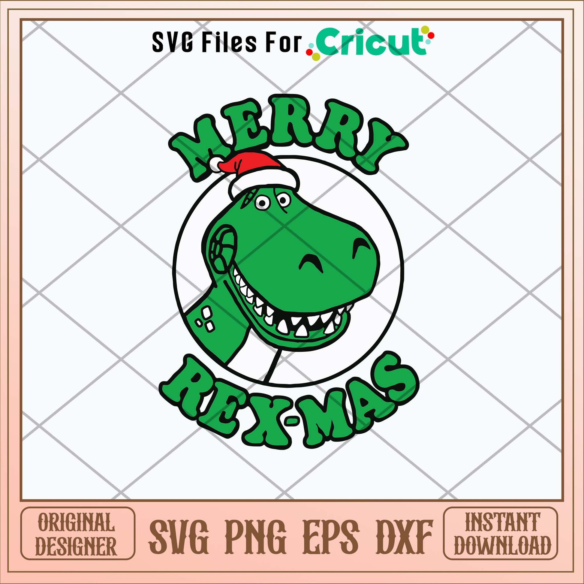 Pixar Toy Story Merry Rex-Mas Svg, Dinosaur Christmas Svg-Svgfilesforc ...