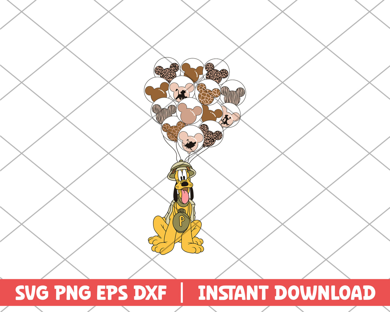 Pluto explorer balloon disney svg – svg files for cricut