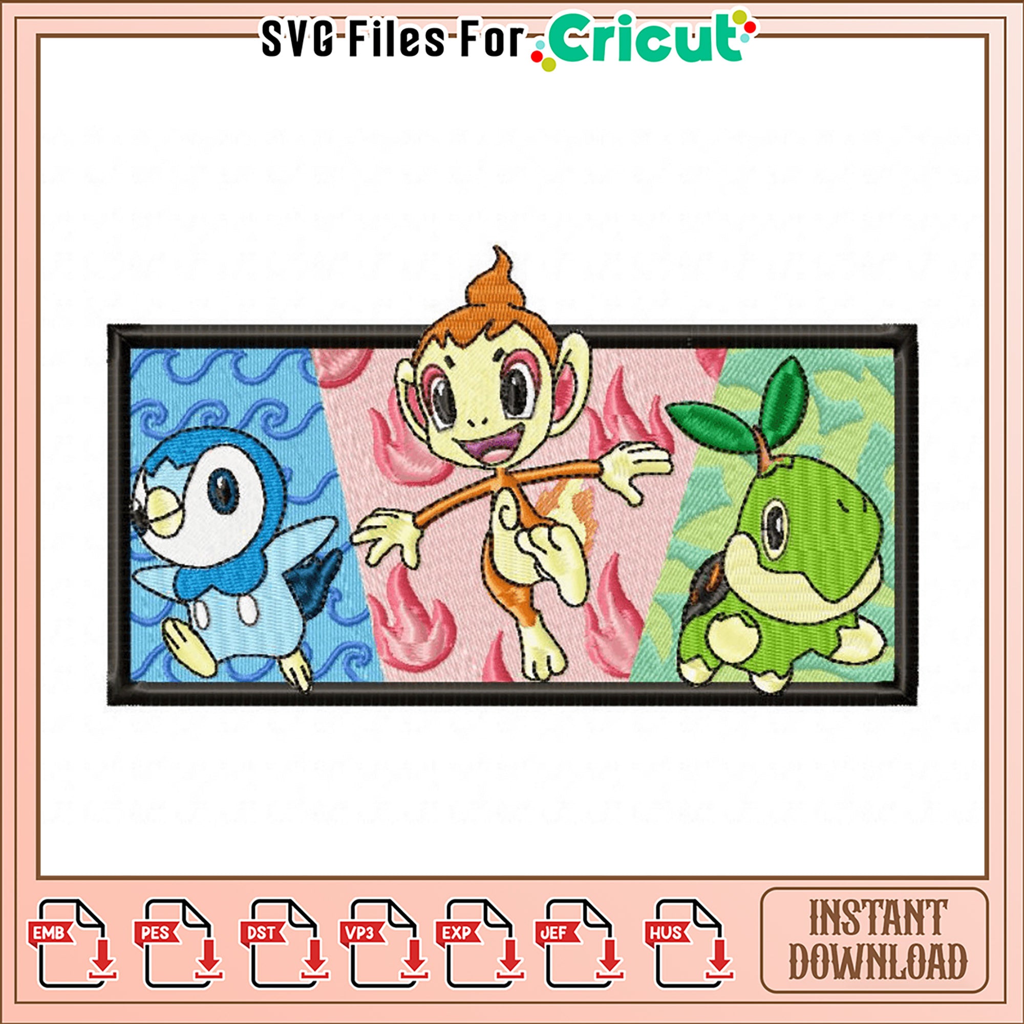 Pokemon Embroidery Design Instant Download – svg files for cricut