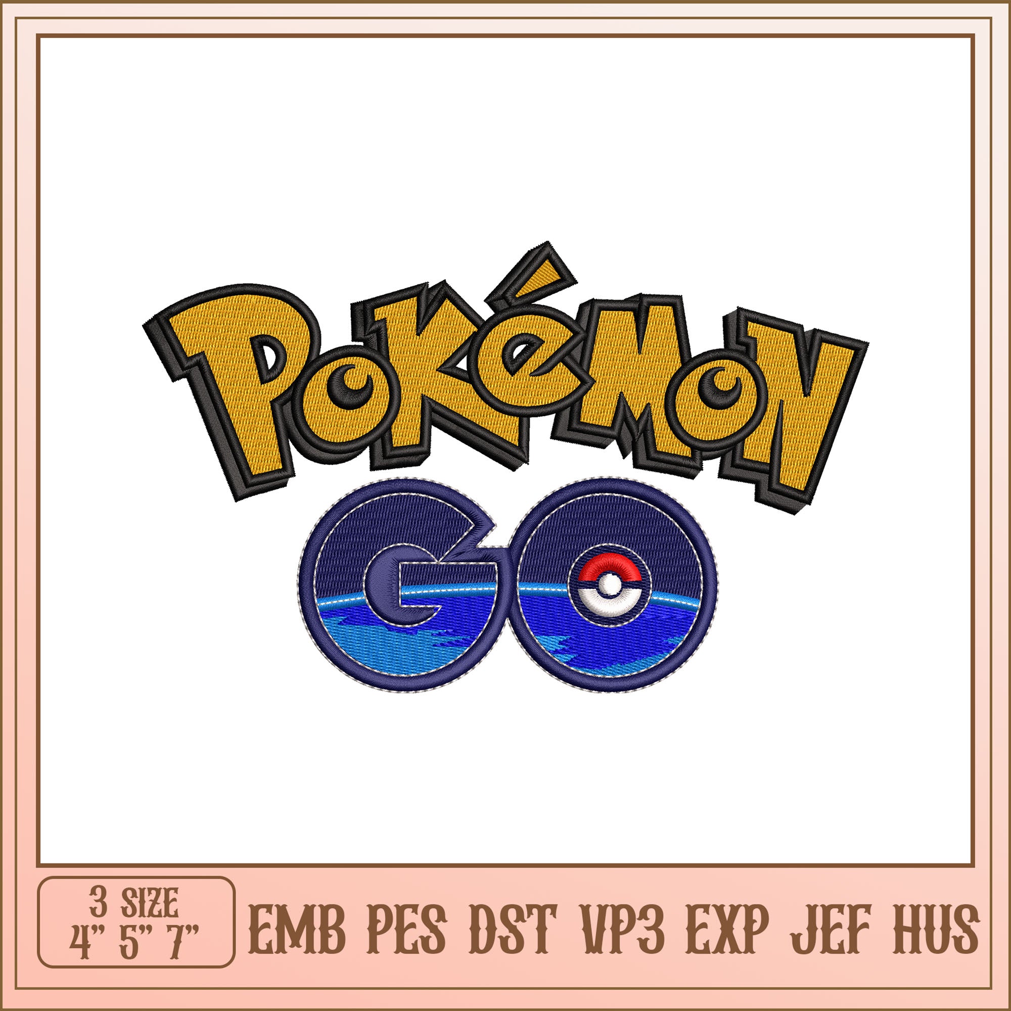 Pokemon Go Embroidery Design – svg files for cricut