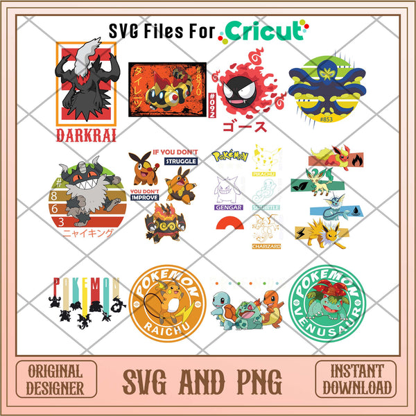 Anime Pokemon svg, Pokemon logo bundle - Svgfileforcricut – svg files ...