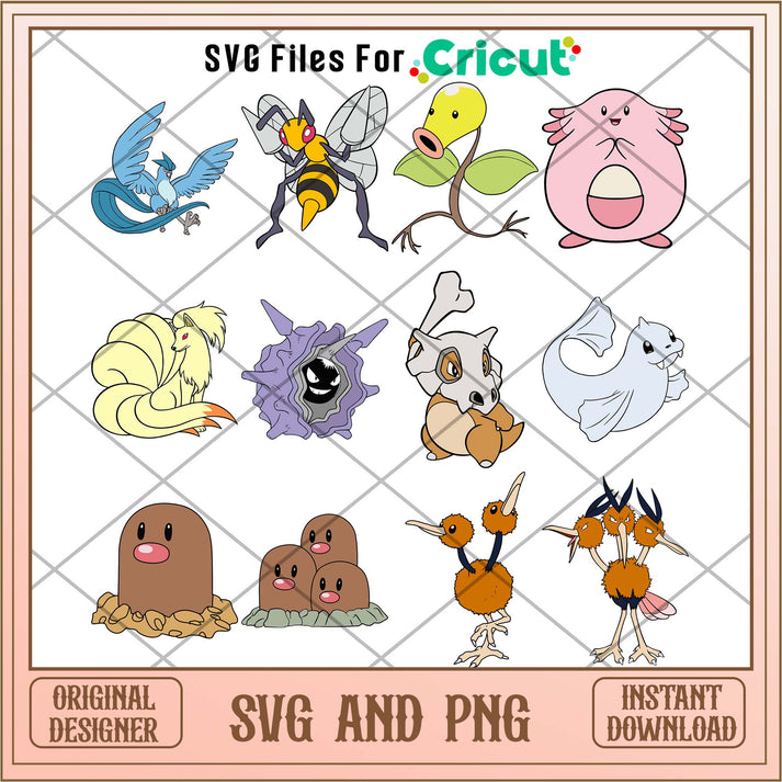 Pokemon friends svg bundle, Pokemon power svg bundle - Svgfileforcricu ...