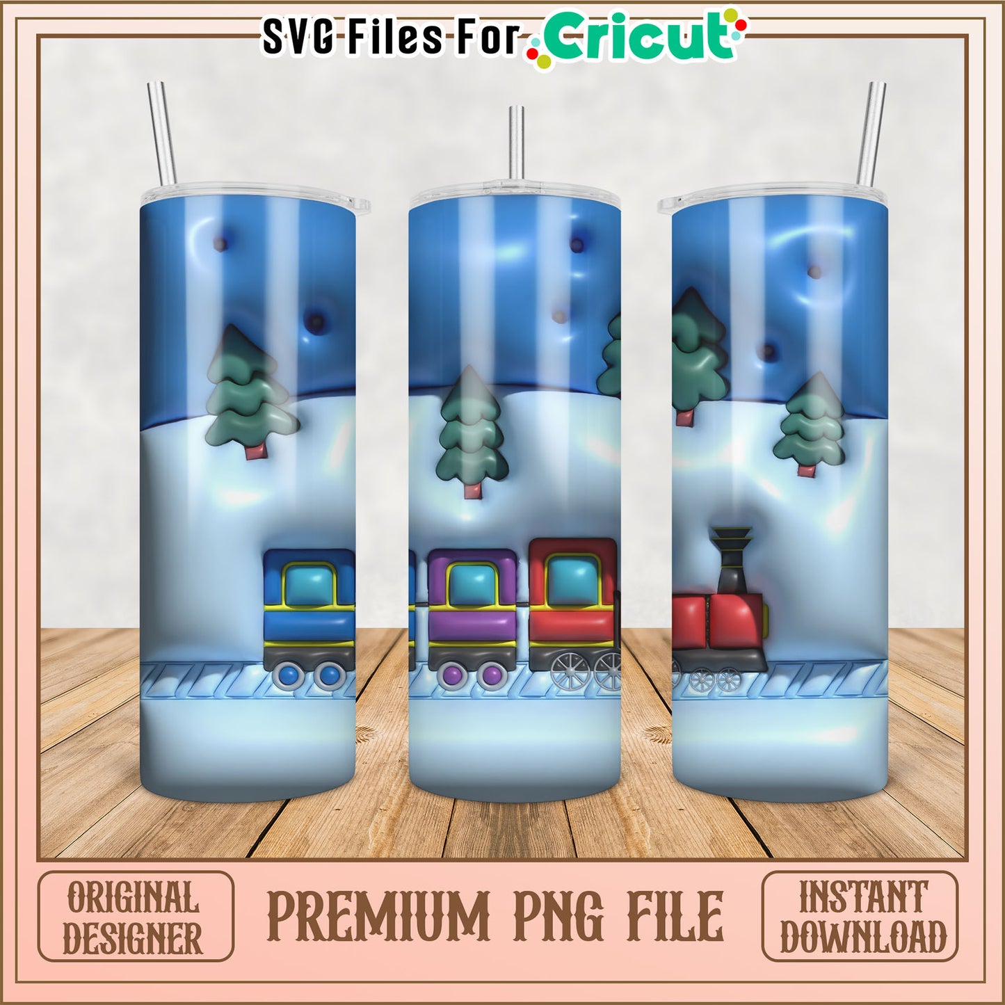 Polar Express Train PNG Sublimation – svg files for cricut