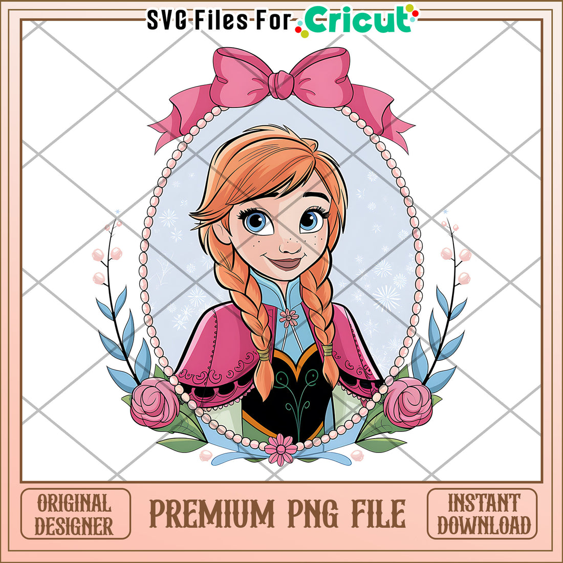 Premium PNG File of Charming Princess Character Design, Instant Downlo ...