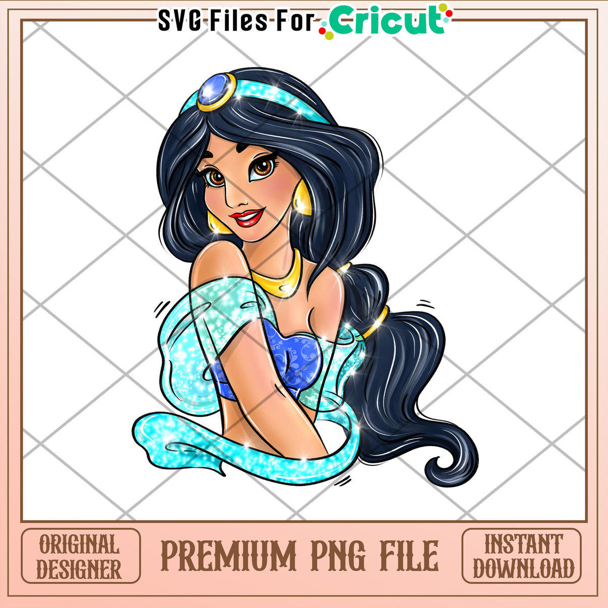 Premium PNG File of Enchanting Princess Character for Crafts – svg ...