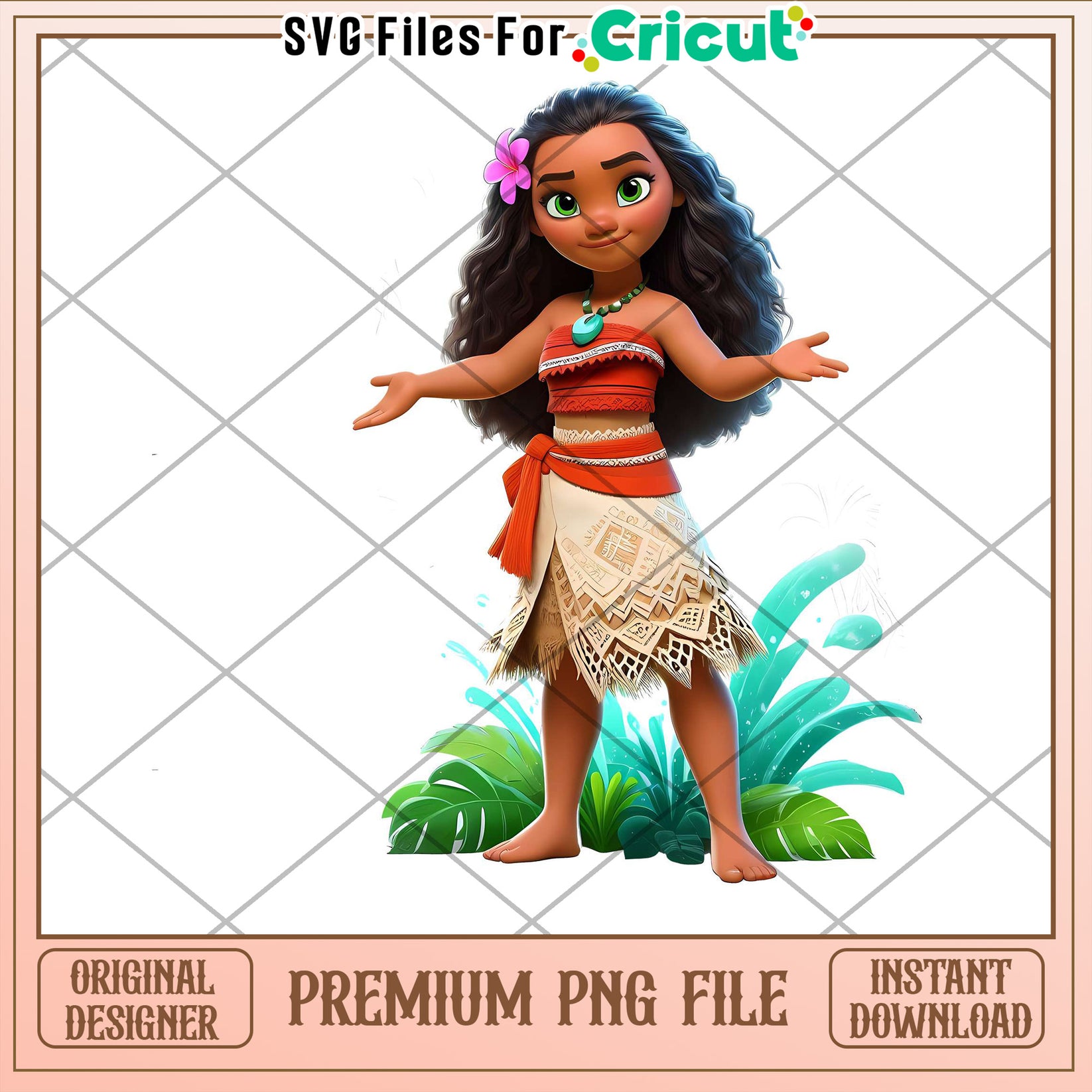 Premium PNG File of a Tropical Island Character for Cricut Crafting ...