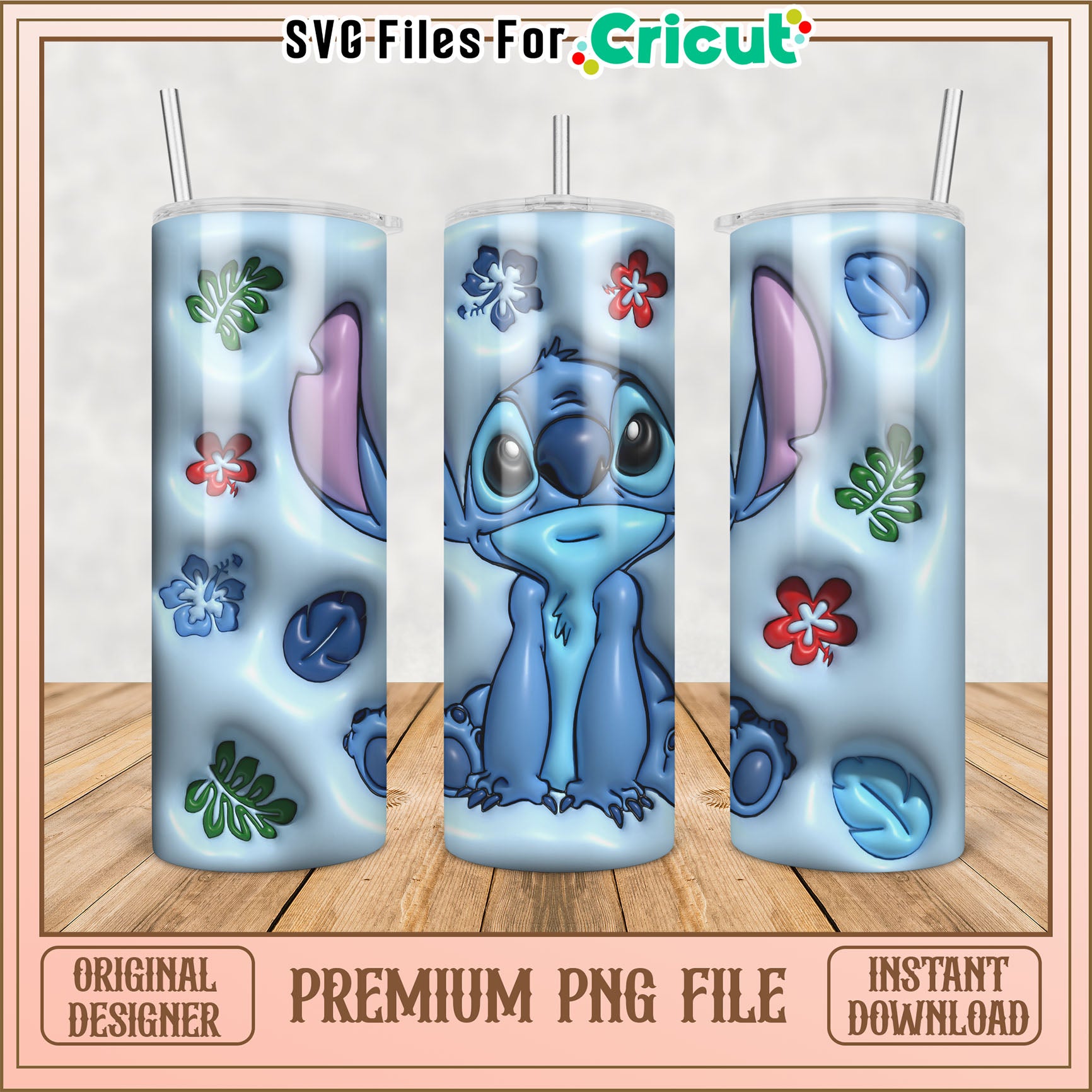 Premium Stitch Tumbler PNG File for Crafting and DIY Projects – svg ...
