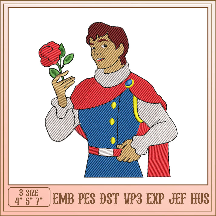 Prince Charming Embroidery Design - EMB PES DST – svg files for cricut