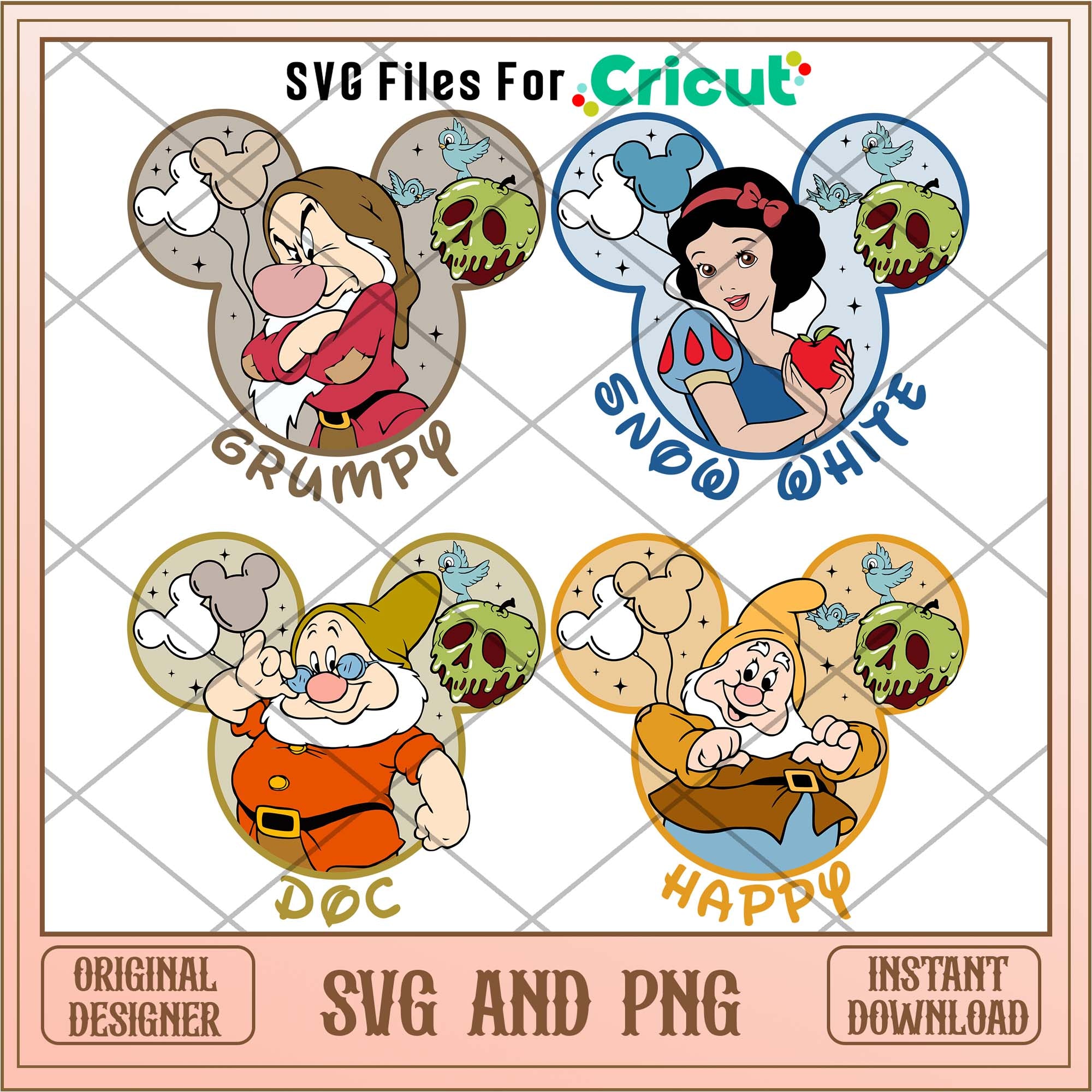 Disney Snow White Princess svg bundle – svg files for cricut