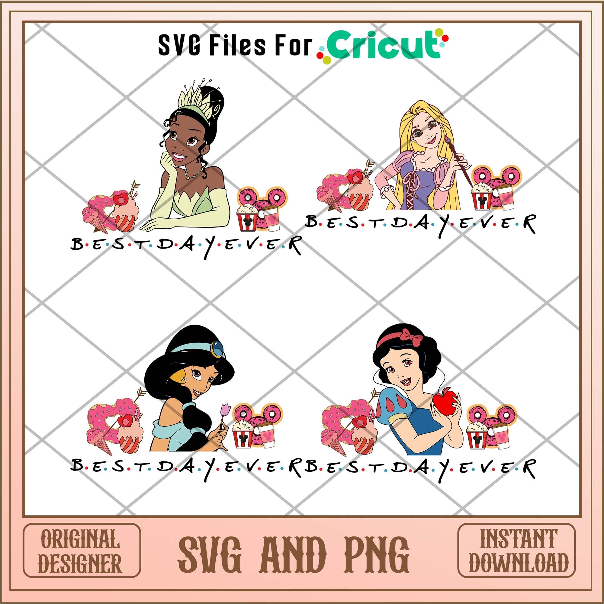 Disney Princess best day ever svg bundle – svg files for cricut
