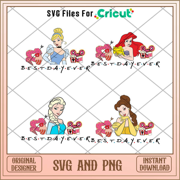 Disney Princess best day ever svg bundle ver 2 – svg files for cricut