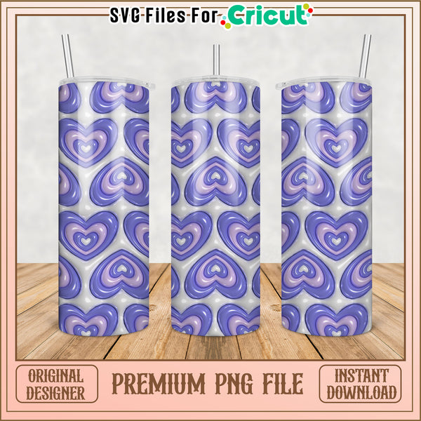 Purple Heart Tumbler PNG – svg files for cricut