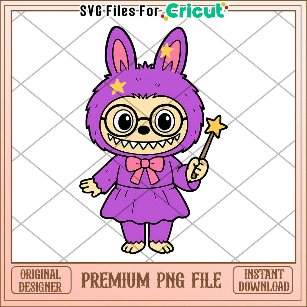 Purplr labubu witch png, secret labubu png, labubu art png – svg files ...