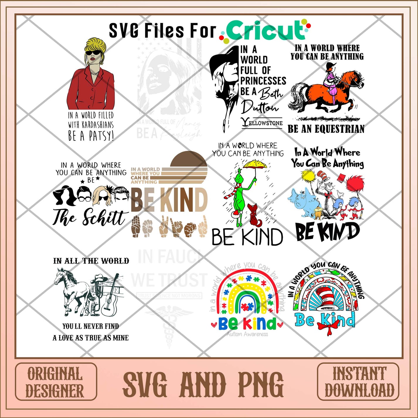 Be kind quotes svg bundle, Cute art svg bundle - Svgfileforcricut – svg ...
