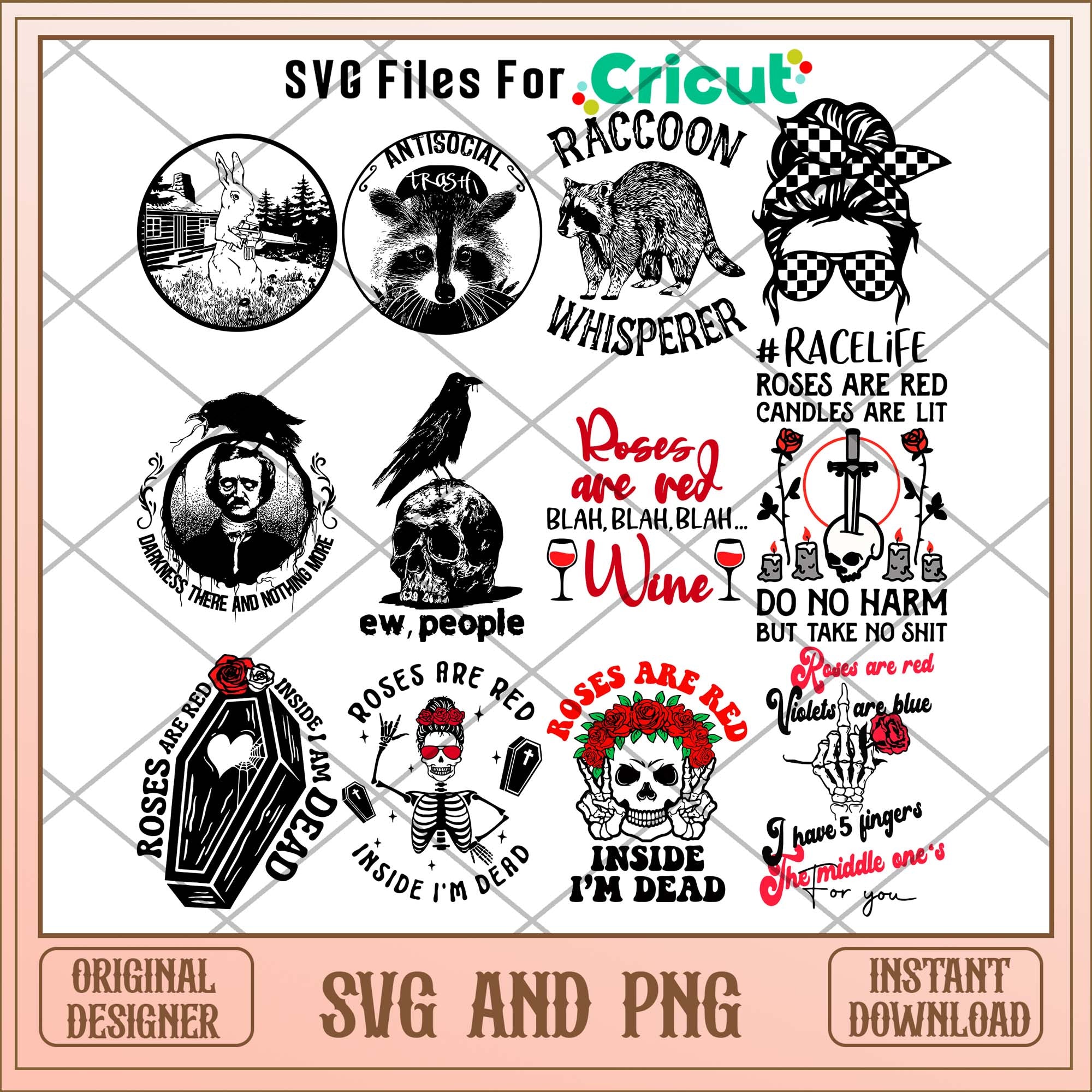 Inside I'm dead quotes svg bundle, Cute art svg bundle -Svgfilesforcri ...