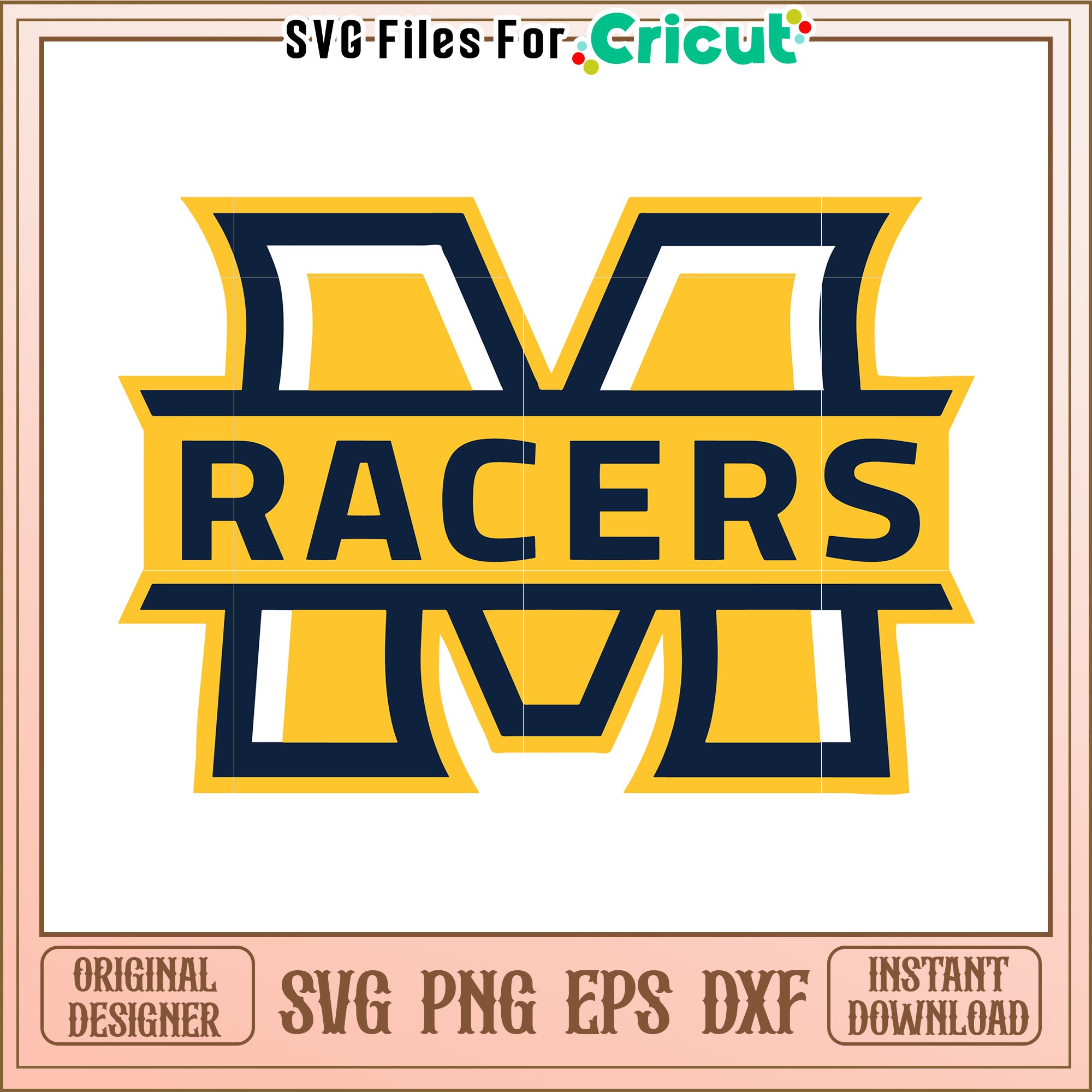 Racers Logo SVG File for Cricut, High Quality Instant Download Design ...